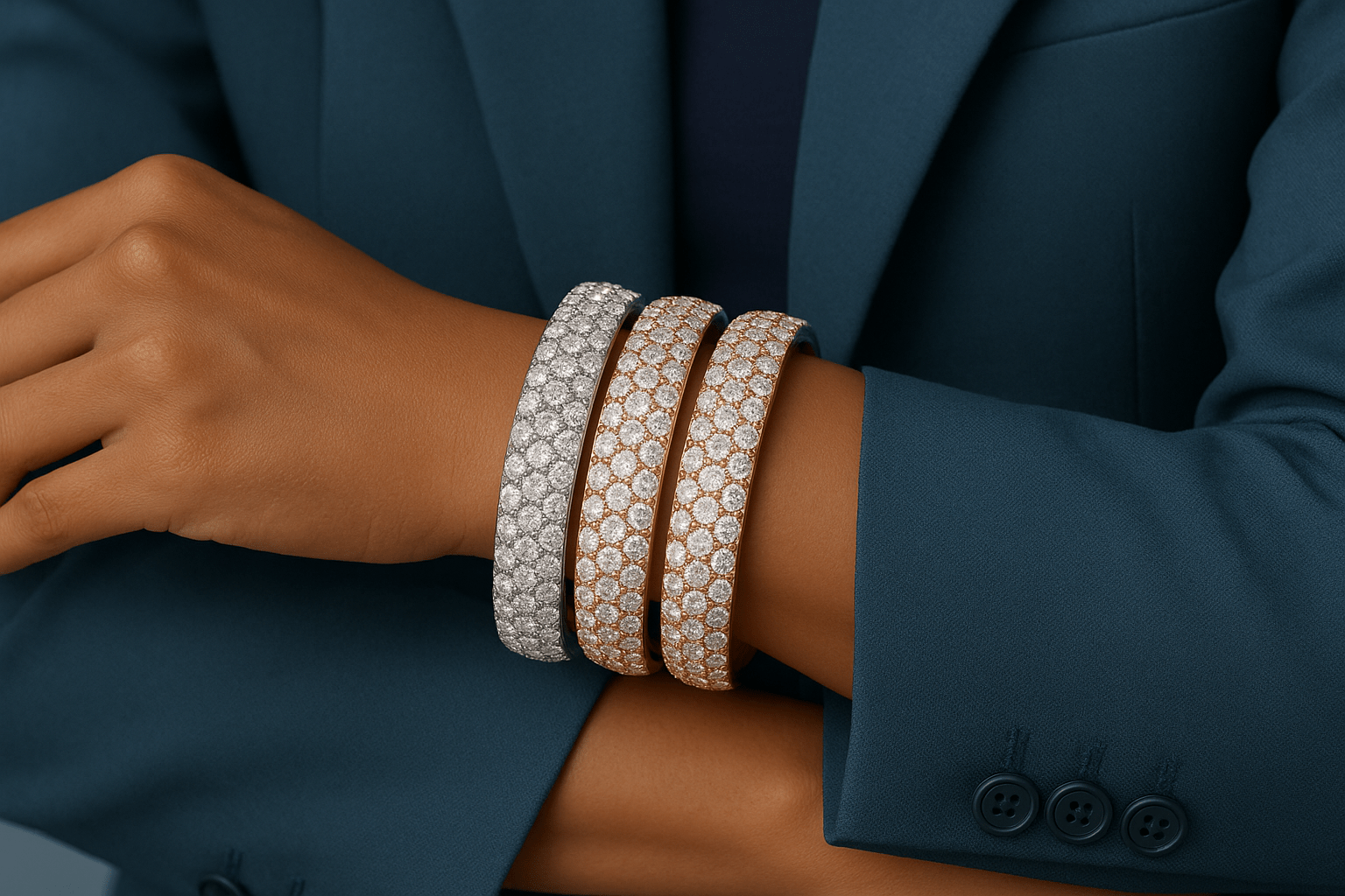 Chunky, Bold Diamond Bangles: The Statement Wrist Trend Taking Over 20 ...